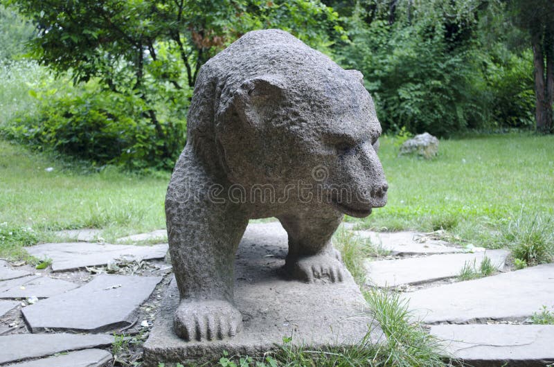 Stone Bear stock image. Image of bulgaria, bear, strength - 41782275