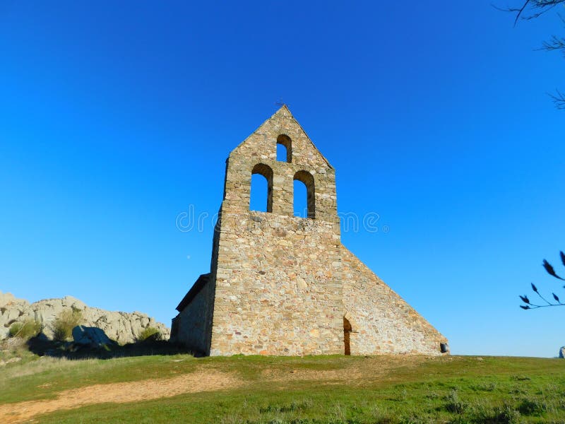 Stone Bell Tower Featuring a Rustic Facade Stock Photo - Image of ...
