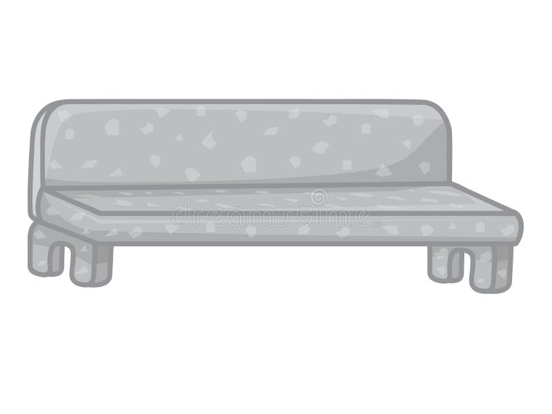 Stone Bench Isolated Illustration Stock Vector - Illustration of bench ...