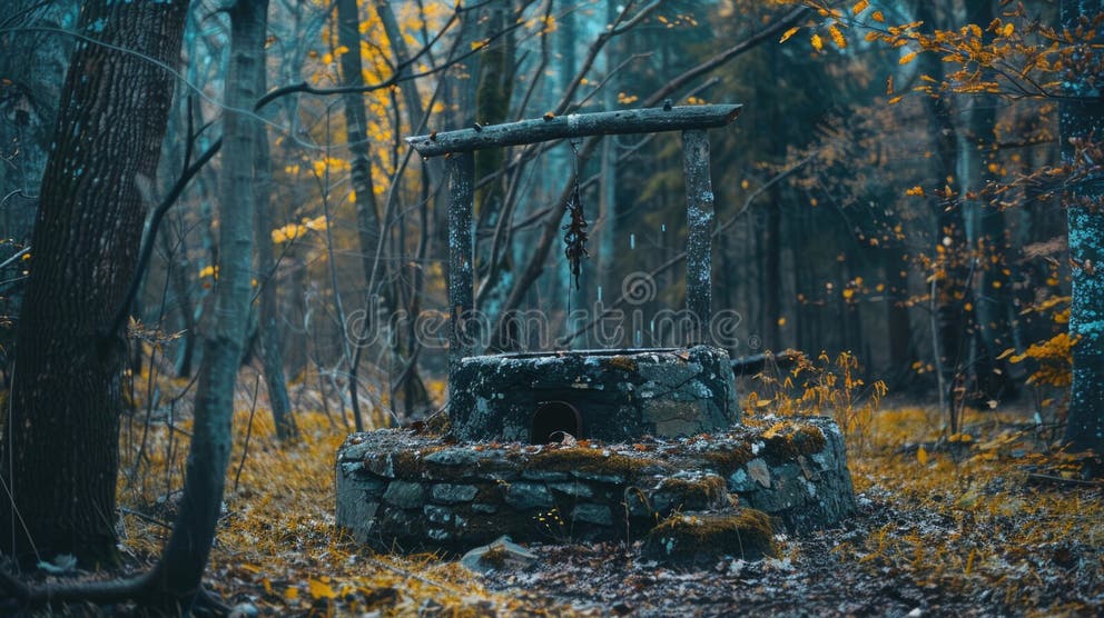 A Stone Bench in a Peaceful Forest Setting. Ideal for Nature-themed ...