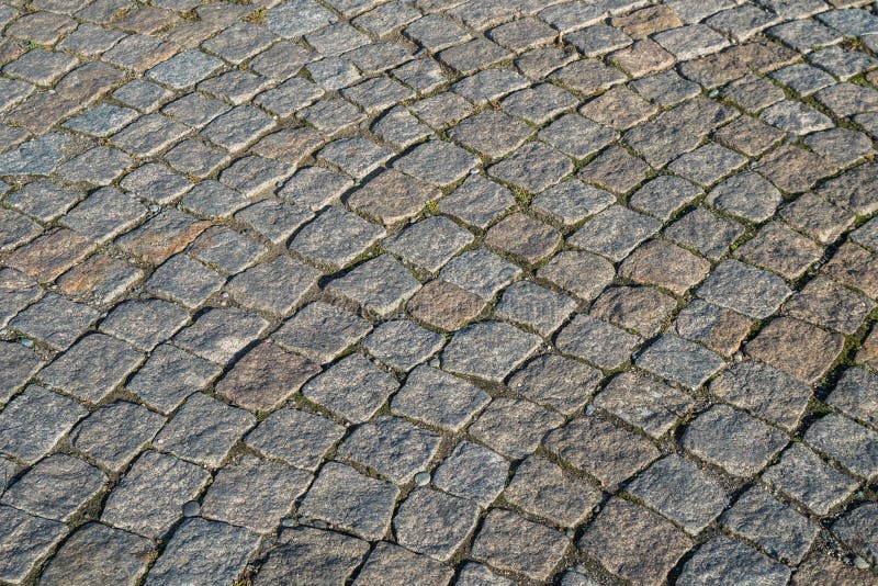 Stone Block Seamless Texture, the Road To Pedestrians Stock Image ...