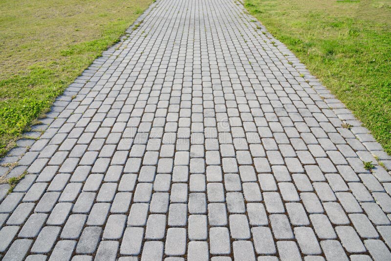 Stone block walk path stock image. Image of material - 55470549
