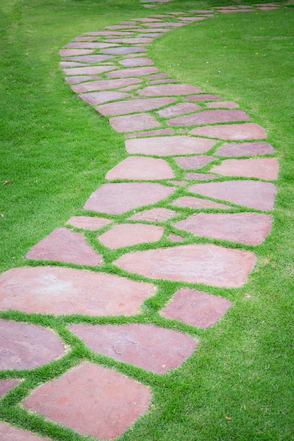 Garden Stone Path stock photo. Image of pave, direct - 31671616