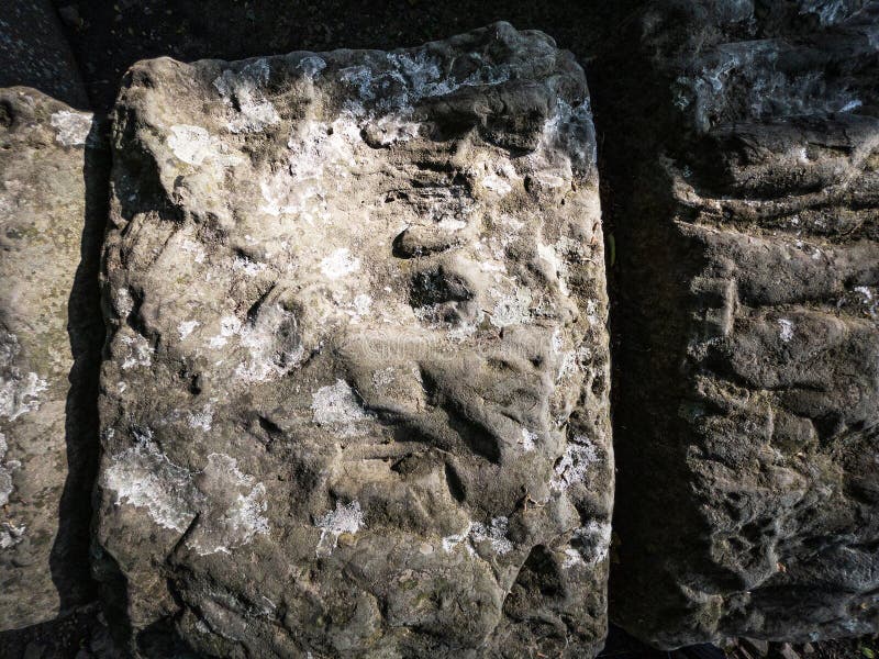 Stone Blocks of an Ancient Building Close-up Stock Photo - Image of ...