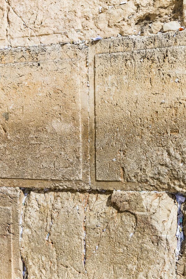 Stone Blocks of the Crying Wall Stock Image - Image of jerusalem ...