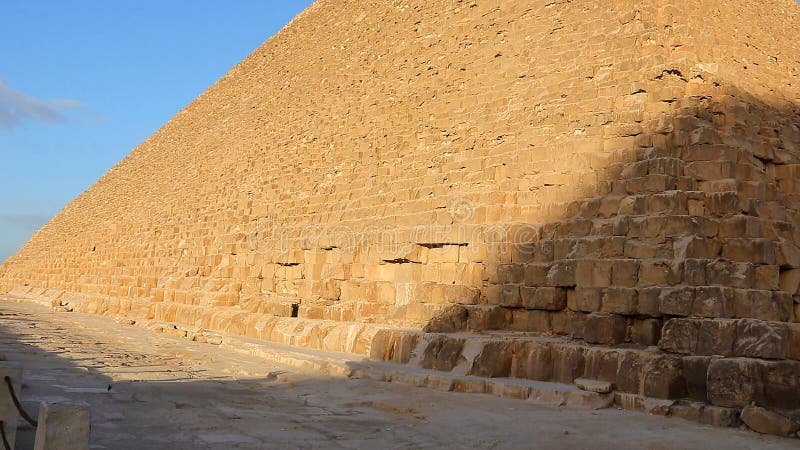 The Stone Blocks of the Pyramid of Giza in Egypt. Stock Photo - Image ...