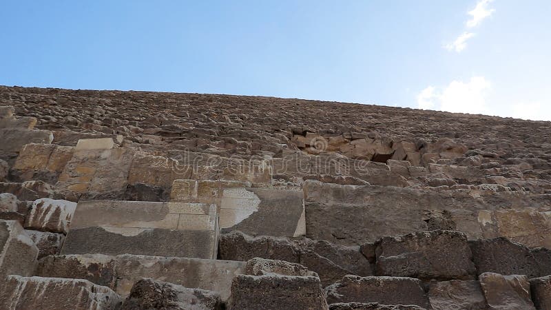 The Stone Blocks of the Pyramid of Giza in Egypt. Stock Image - Image ...