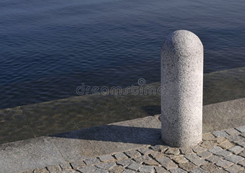Stone bollard stock image. Image of border, edge, granite - 25477655