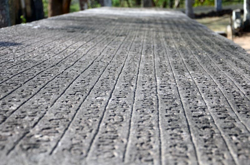 Stone Book stock image. Image of ancient, stone, polonnaruwa - 25115031