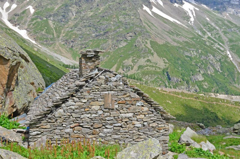 Stone Bothy stock photo. Image of door, mountains, home - 75188062