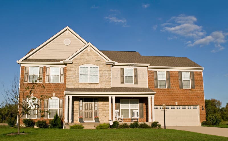 Nice House stock photo. Image of brick, stately, shaker - 1454292