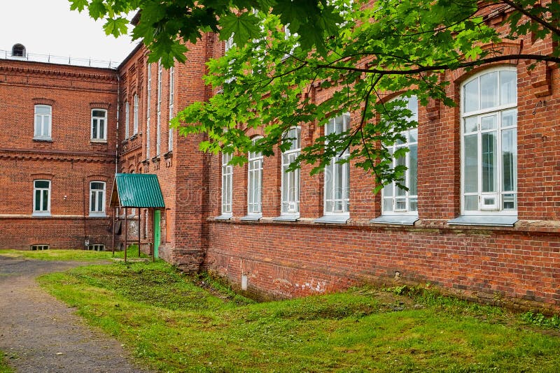 A Stone or Brick Old House in a Russian City. an Old Building Stock ...
