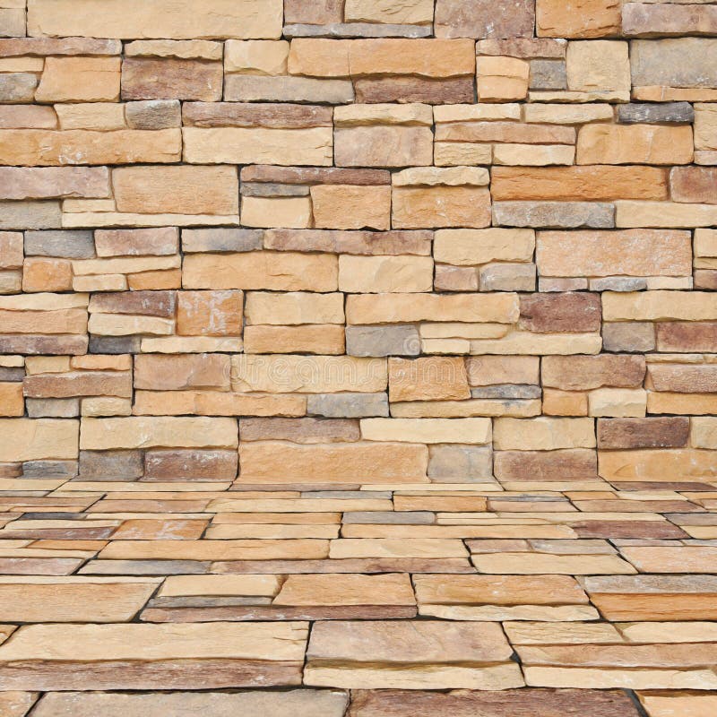 Stone Brick Room Background Stock Photo - Image of overlap, surface ...