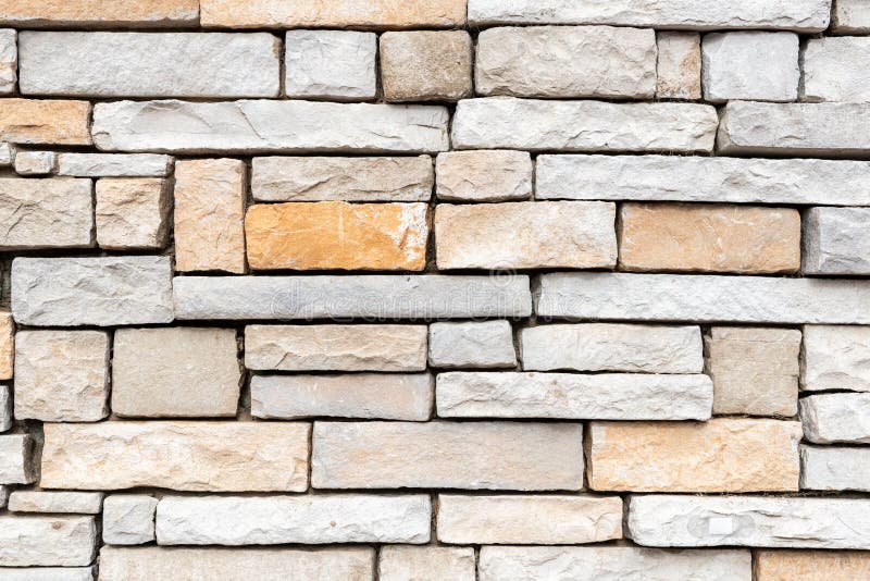 Stone Brick Wall Full Frame Stock Image - Image of stone, construction ...