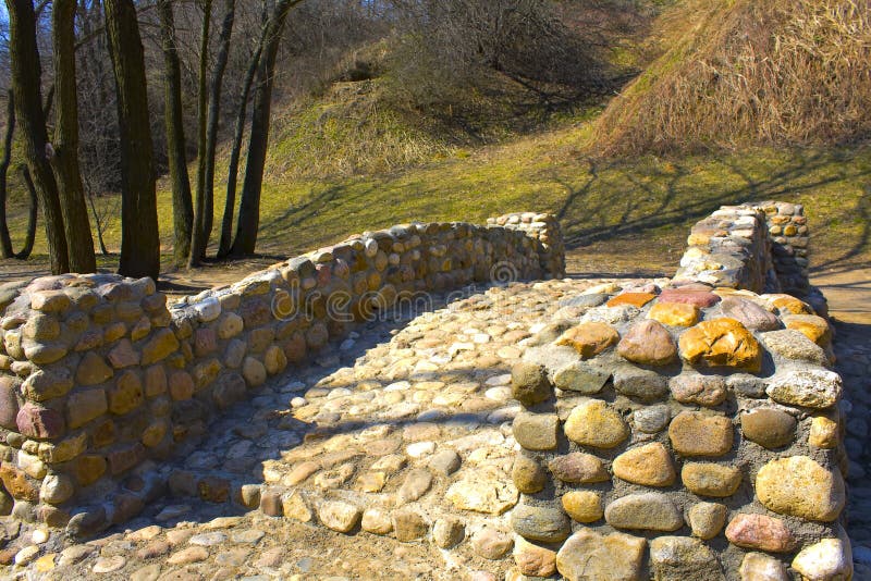 The stone bridge stock photo. Image of footpath, stream - 9169416