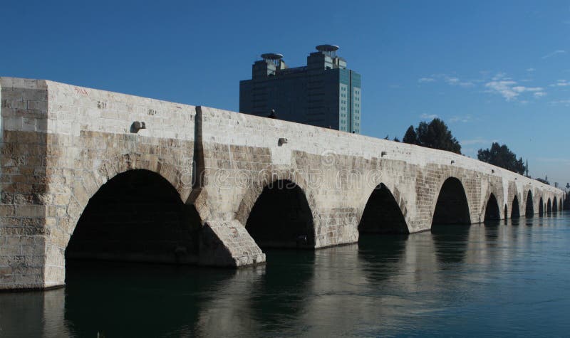 The Stone Bridge in Adana, Turkey Stock Image - Image of river, ancient ...