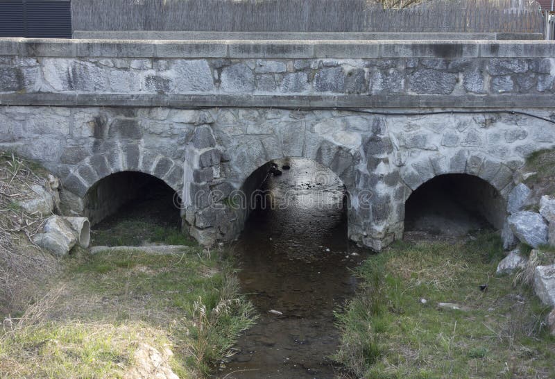 Stone Bridge As a Structure that Crosses Natural Obstacles Stock Image ...
