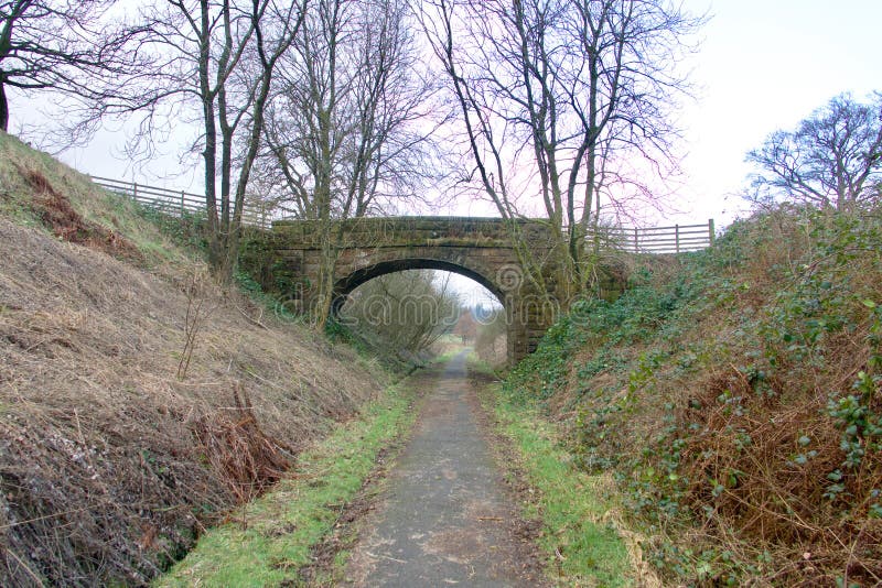 Stone Bridge Crossing a Country Path. Stock Image - Image of landscape ...