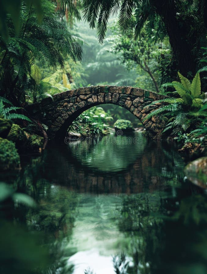 Stone Bridge Over River stock photo. Image of outdoors - 373242012