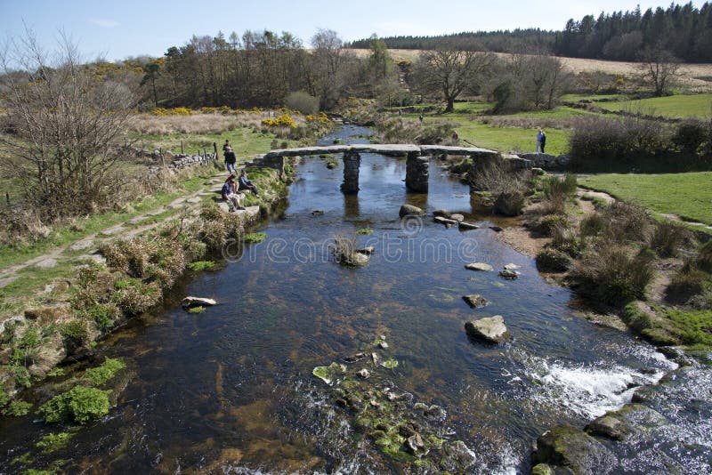 Stone bridge over river UK editorial stock image. Image of location ...