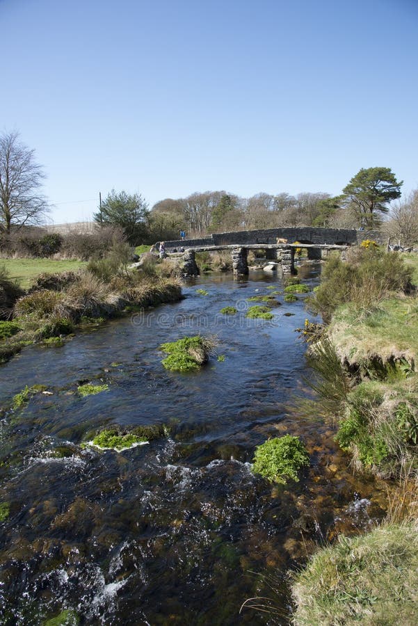 A Granite Clapper Bridge, Princetown, England, Editorial Stock Image ...