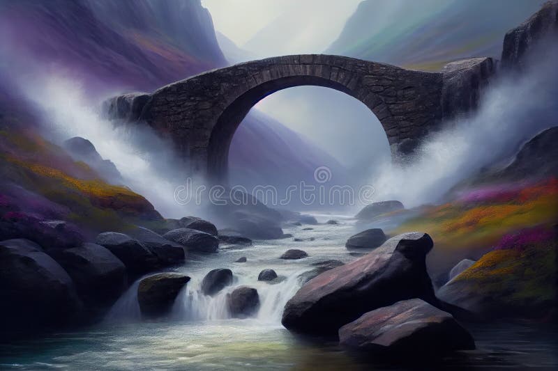 Rushing Waterfall Stock Illustrations – 309 Rushing Waterfall Stock ...