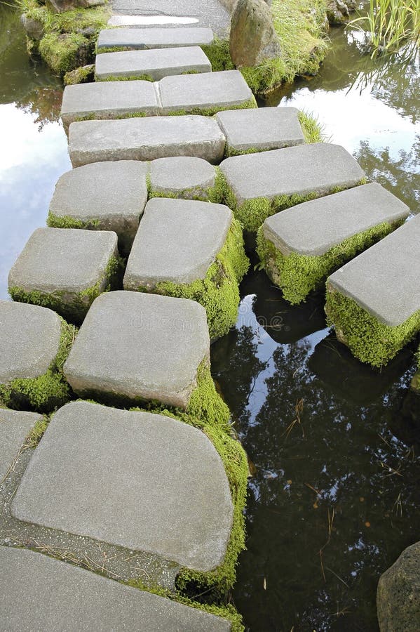 Stone Bridge over a stream stock image. Image of park - 11376817
