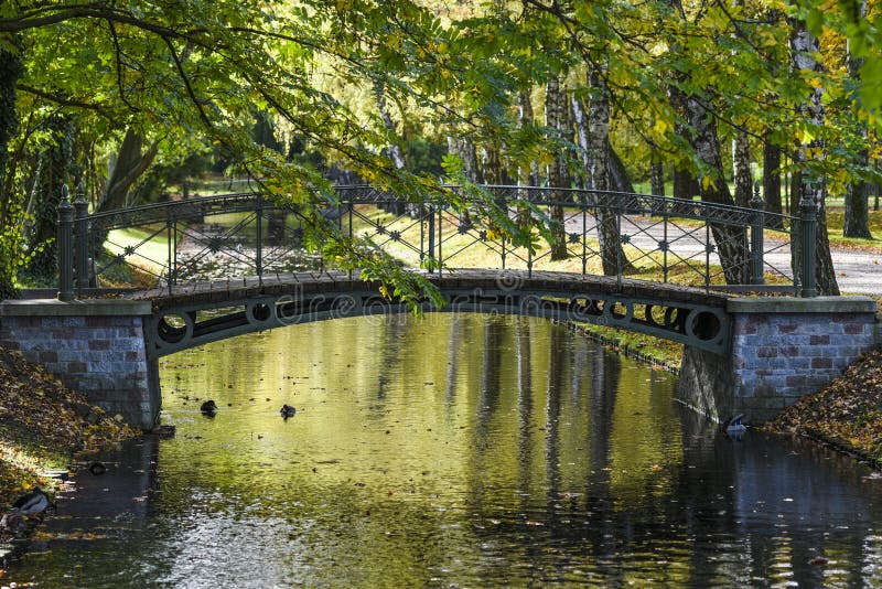 Stone Bridge Over the Water, Beautiful Landscape Stock Photo - Image of ...