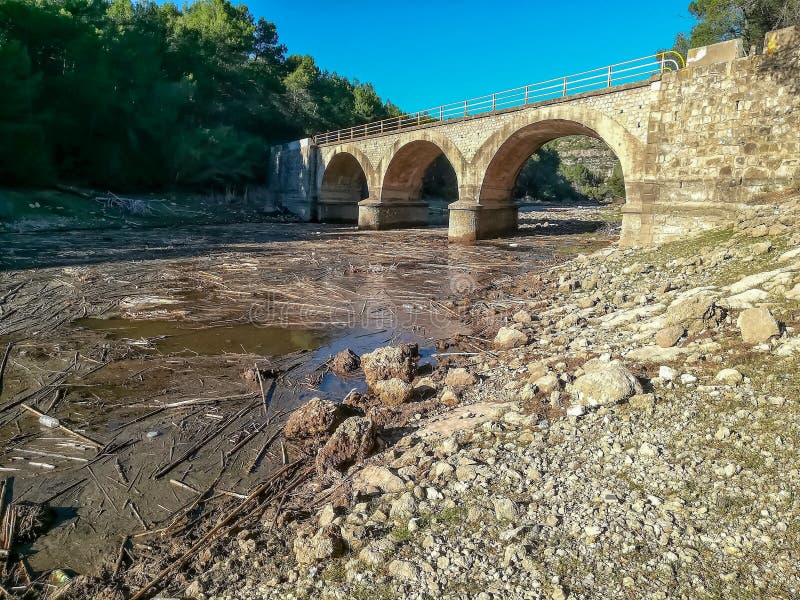 Three-Arch Old Stone Bridge Stock Photo - Image of stone, stones: 21857978
