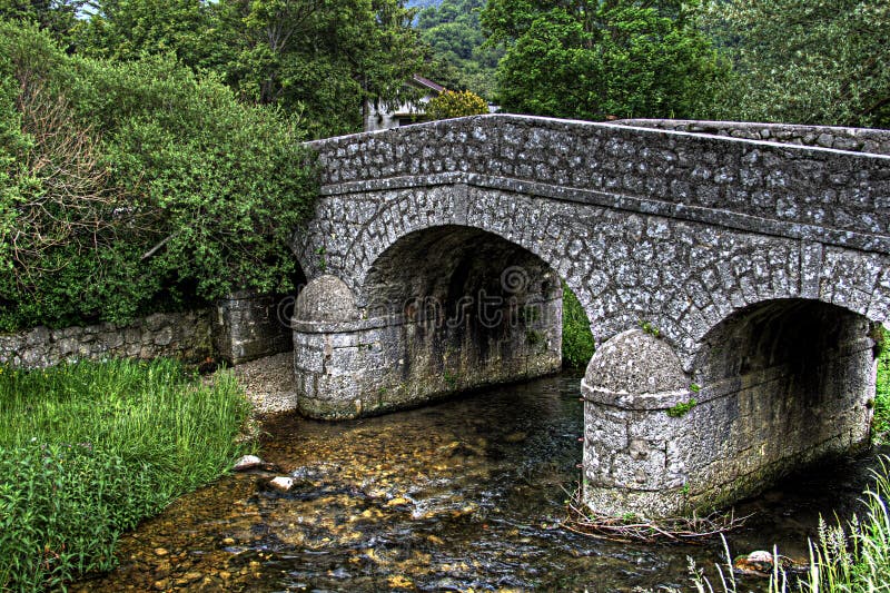 The Stone Bridge on the Torrent Stock Image - Image of nature, bridge ...