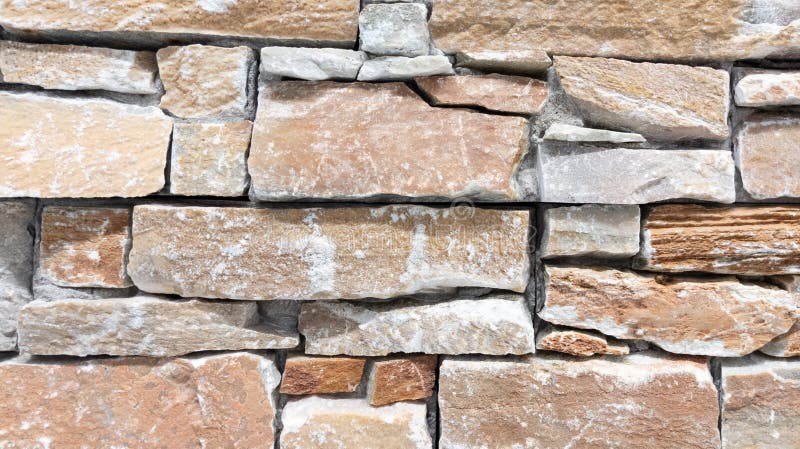 Stone Brown Old Wall Vintage Texture Panoramic Large Background Brick ...