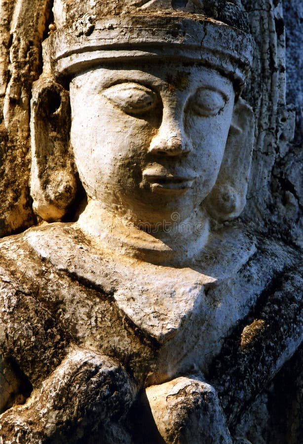 Angkor Stone Face stock photo. Image of person, heritage - 827854