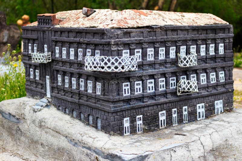 Stone Building Model of Ancient History Editorial Photography - Image ...