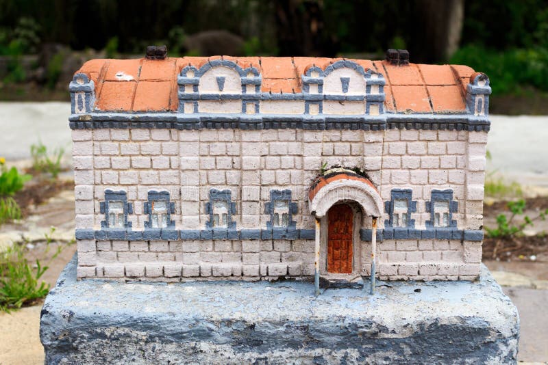 Stone Building Model of Ancient History Editorial Photography - Image ...