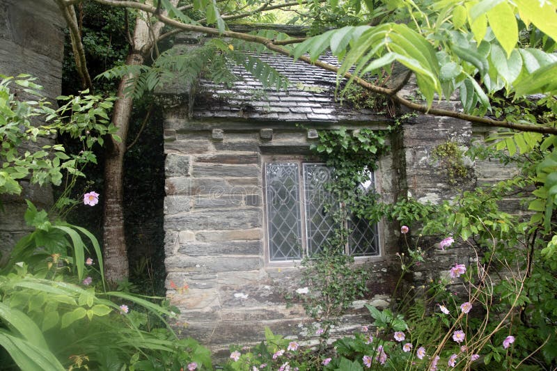 Stone Building, North Wales, Overgrown Stock Photo - Image of overgrown ...
