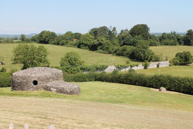 Stone Building by the Passage Tomb Stock Photo - Image of stone, tomb ...