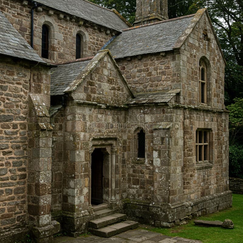 Stone Building with Rugged Texture, Showcasing an Ancient Architectural ...