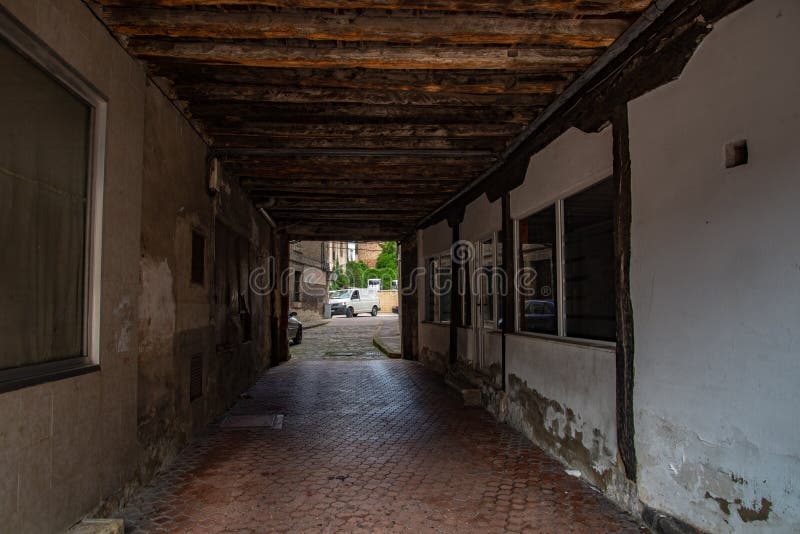 Old stone buildings stock image. Image of compositions - 196288105