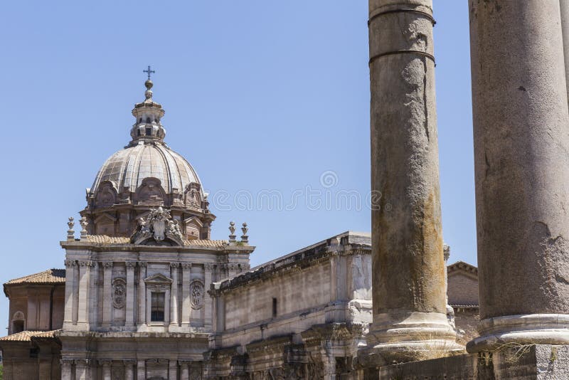Buildings of Rome stock photo. Image of ancient, european - 181935708