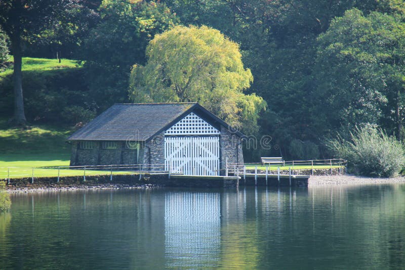 Stone Built Boat House. stock image. Image of leisure - 236288097