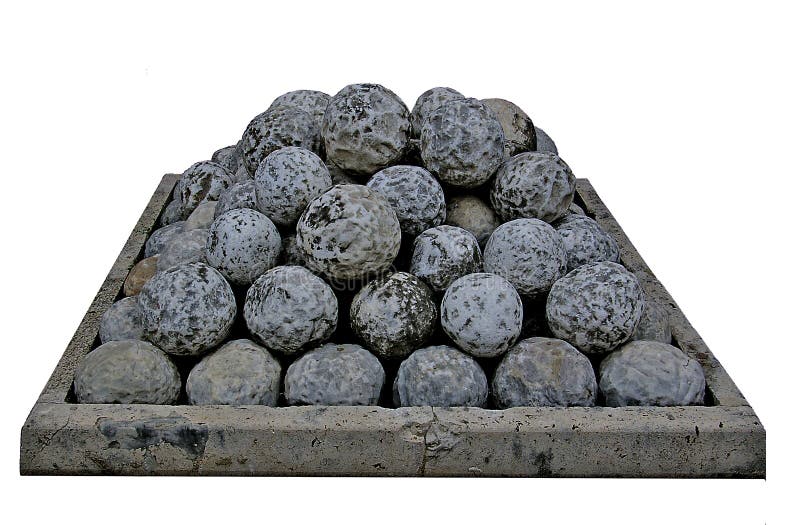 Stone bullets stock image. Image of pile, sculpture, antique - 23844535