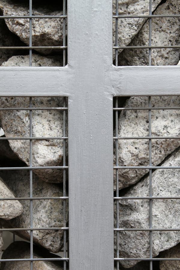 Stone cage wire mesh stock photo. Image of erosion, texture - 14825056