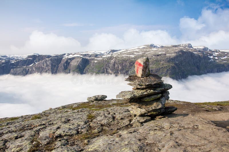 Stone Cairn stock photo. Image of high, cairn, heap, climbing - 51288396