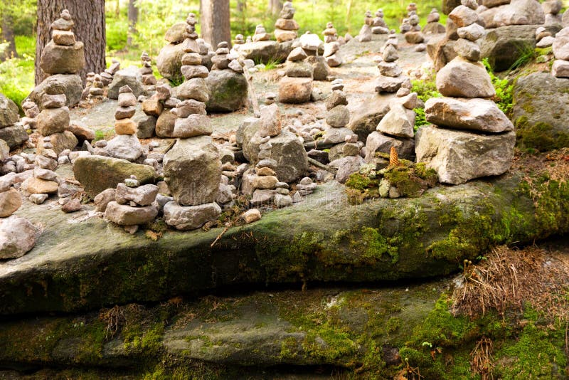 Stone cairn stock photo. Image of concentration, europe - 54121184