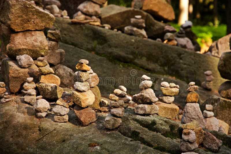 Stone cairn stock photo. Image of marker, cairn, harmony - 54121728