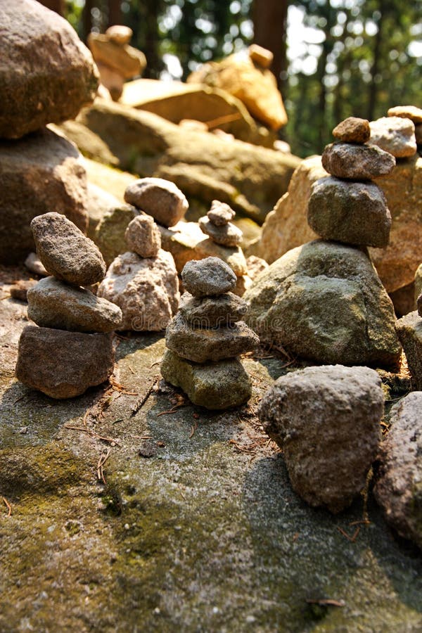 Stone cairn stock photo. Image of cliff, calming, balancing - 56328402