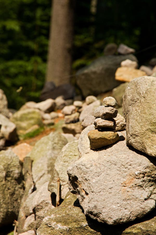 Stone cairn stock photo. Image of elevation, alpine, calming - 56328416
