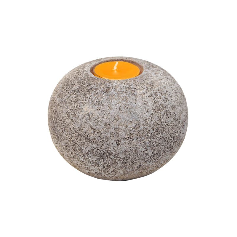Stone candlestick stock photo. Image of candle, decor - 18985762