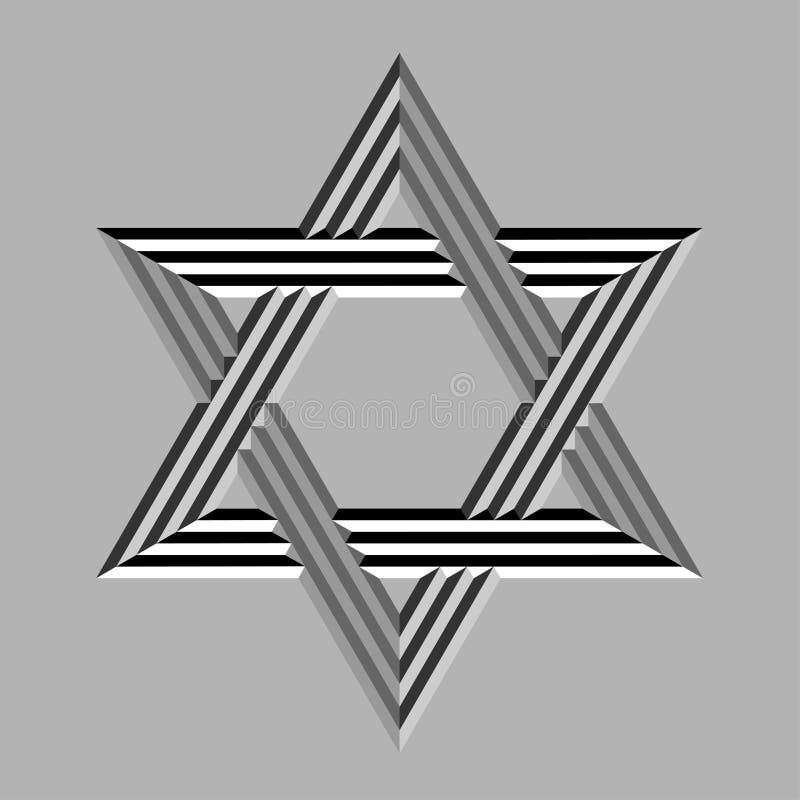 Stone carved david star stock vector. Illustration of memorial - 44018274