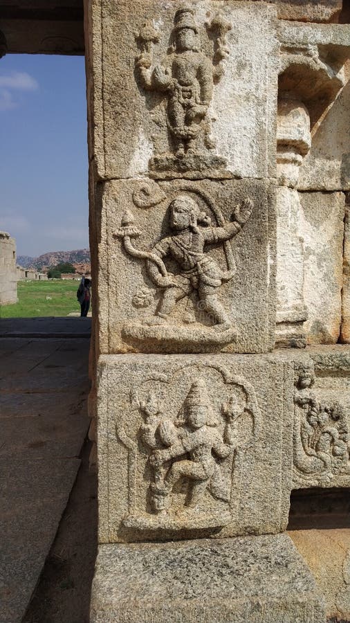 Stone Carving and Architecture Sculpture in India Stock Image - Image ...